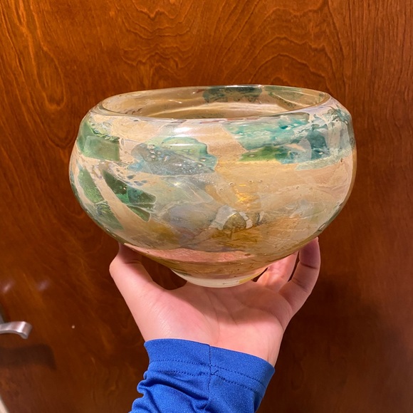 Suzi Perret | Art | Abstract Art Glass Bowl By Suzy Perret | Poshmark